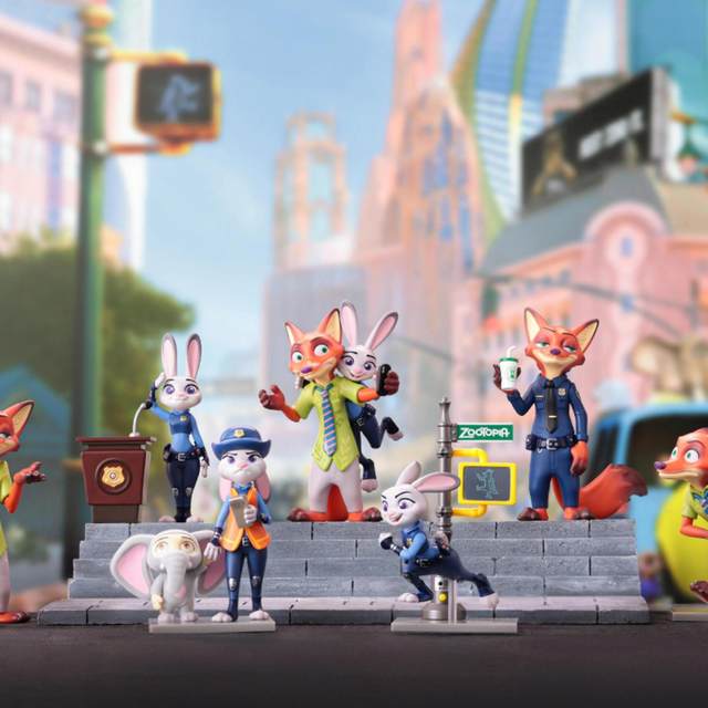 Genuine TOPTOY Zootopia blind box Judy and Nick's story trendy ...