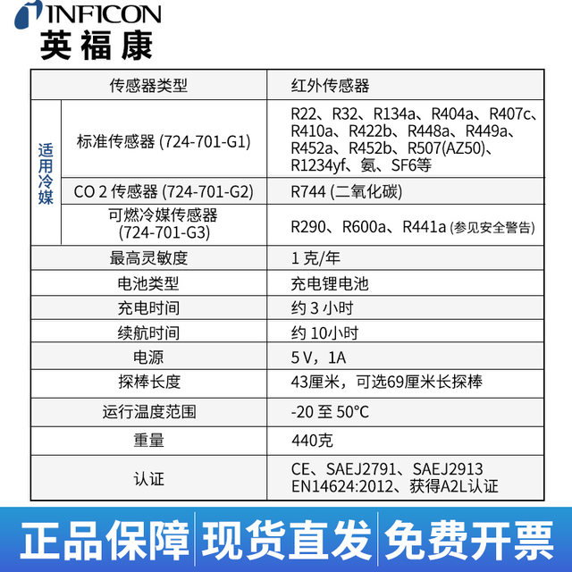 Yingfukang D-TEK3 refrigerant leakage instrument Inficon air ...