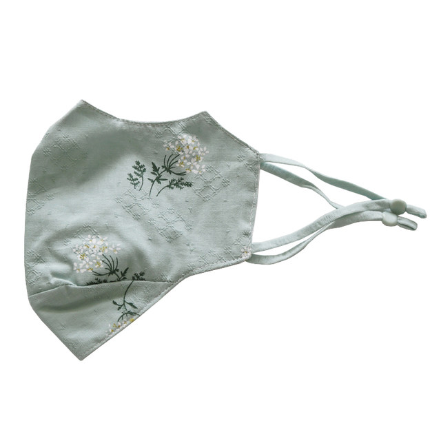 [Pack of Two] Spring and Summer Thin Cotton Printed Masks Women's ...