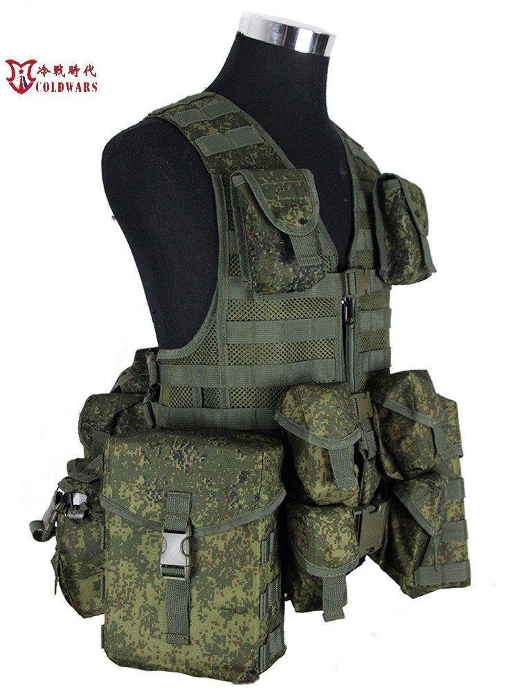 Gilet Tactique Molle 6SH117 - Reproduction Armée Russe - Vert Olive
