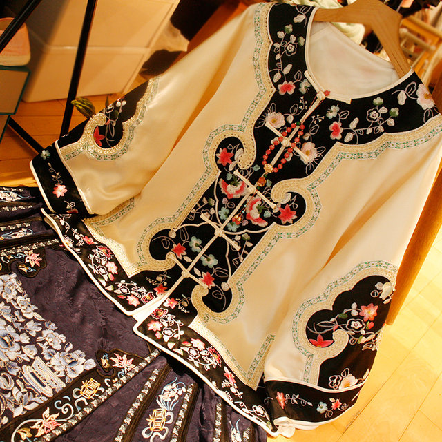 Yiyijia's flower candle tear acetate embroidery retro Chinese style ...