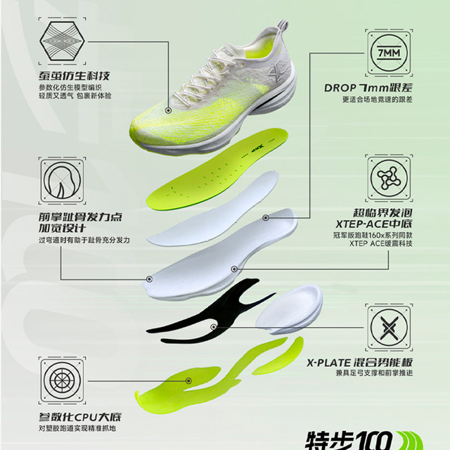 Xtep 1002.0PRO men's and women's field thin-soled racing shoes Feiling 2 generation playground ...