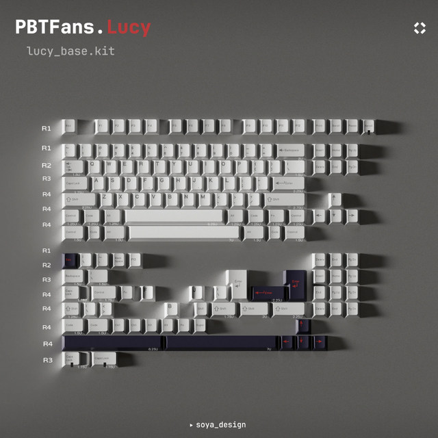 PBTfansLucy Lucy PBT original sublimation 60657587 customized keyboard keycap HIFI