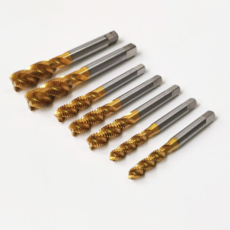 High-Strength Titanium-Plated Spiral Tap for Blind Hole Tapping ...