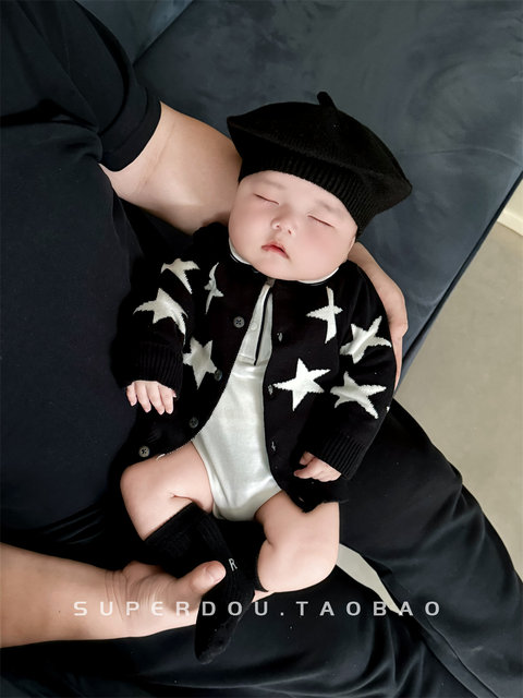 New baby spring clothes for babies, Korean style, fashionable infant ...