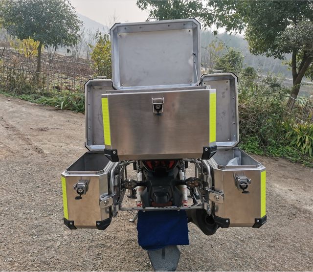 Stainless steel 150 motorcycle side box side box bracket universal ...