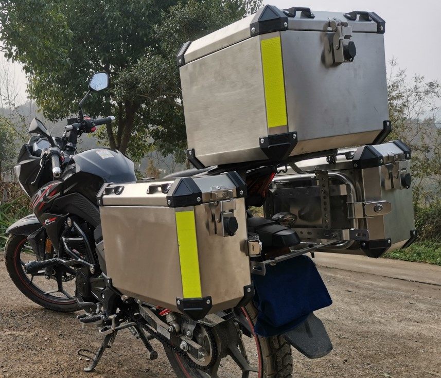 Stainless steel 150 motorcycle side box side box bracket universal ...