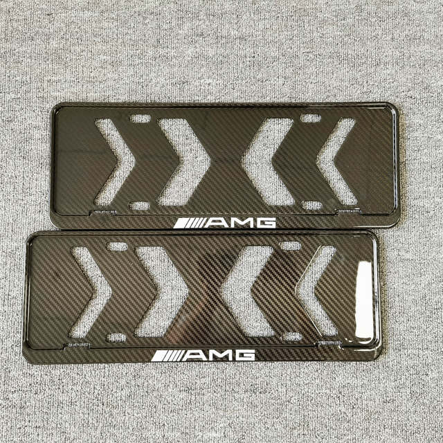 Suitable for Mercedes-Benz AMG license plate frame A45C63GLE53S65G63 ...