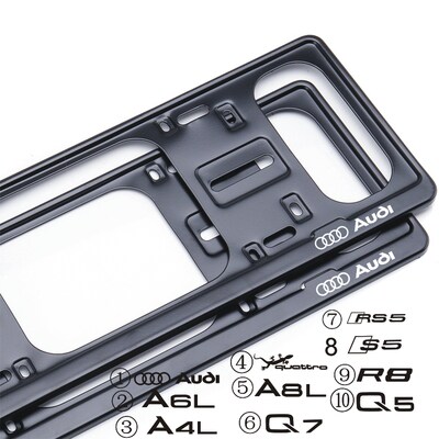 Suitable for Audi license plate frame Q5L license plate frame A4L ...