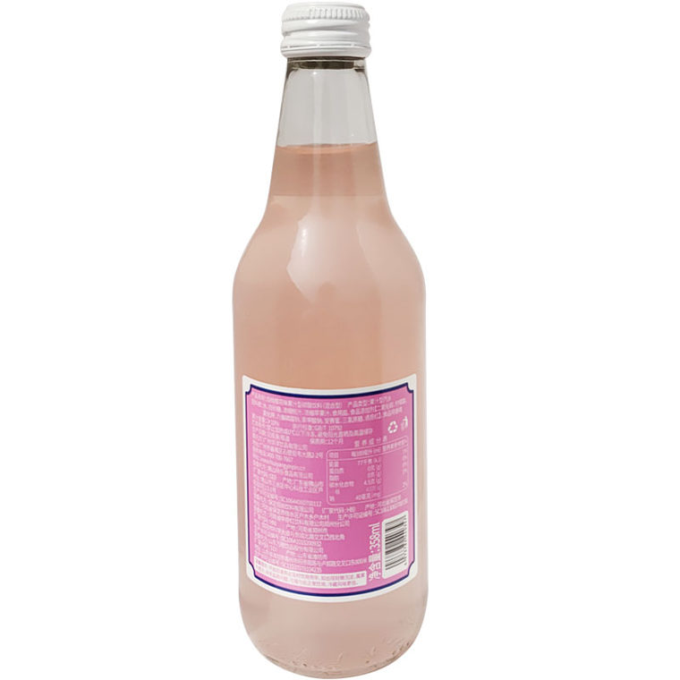 Huayang 1982 orange, pineapple and lychee flavor 358ml glass bottle soda drink combination