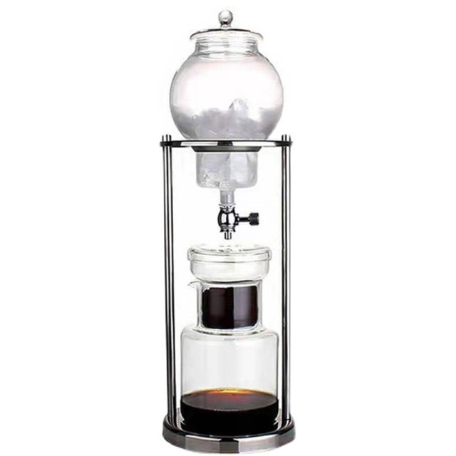 Ice drip coffee pot tea drip extraction pot glass cold brew tea hand ...