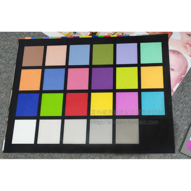 24 color card color restore white balance test card monitoring camera ...