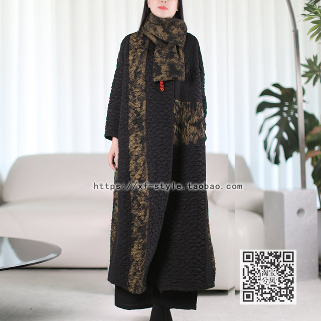 Xifeng brand high -end color combat retro windbreaker thick new Chinese ...