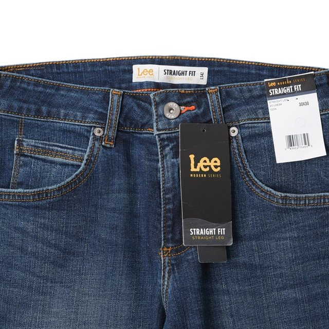 A Tong Niu Club genuine lee jeans men's casual straight dark blue retro denim trousers spring new