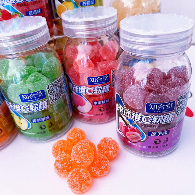 Zhihetang fruit juice C fudge candy QQ sugar supplement C children's ...