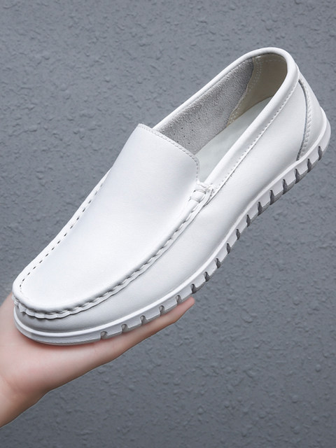 Black anti-odor white male nurse shoes in summer that are not tiring ...