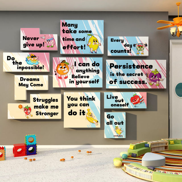 English Corner Classroom Decoration Environmental Innovation Work ...