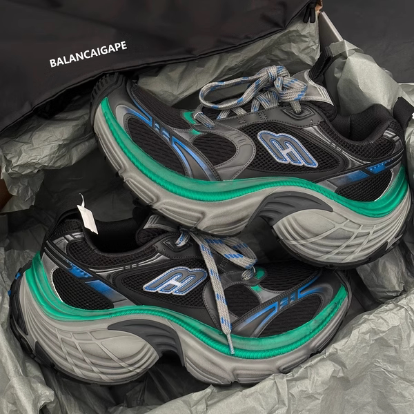 Genuine 10xl daddy shoes thick sole distressed 2024 new men's shoes ...