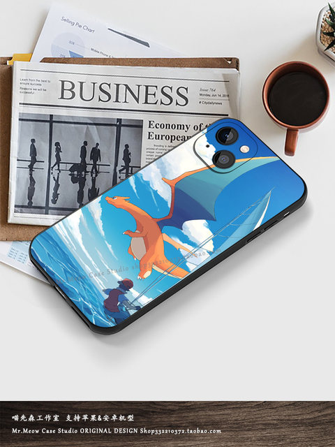 Spitfire Dragon Xiaozhi Survita Pokémon mobile phone case is suitable ...