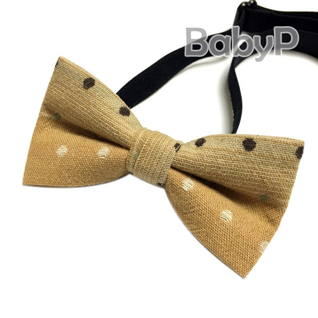 Yellow Polka Dot Bow Tie for Babies & Toddlers