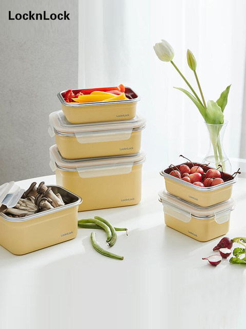 Lock Lock Fresh Preservation Box Stainless Steel Food Storage Box ...