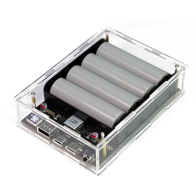 Acrylic power bank set with large capacity 45W fast charging two-way ...