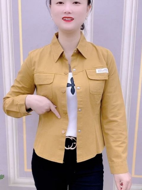 Shirt jacket 2025 fashionable spring and autumn new short jacket design ...