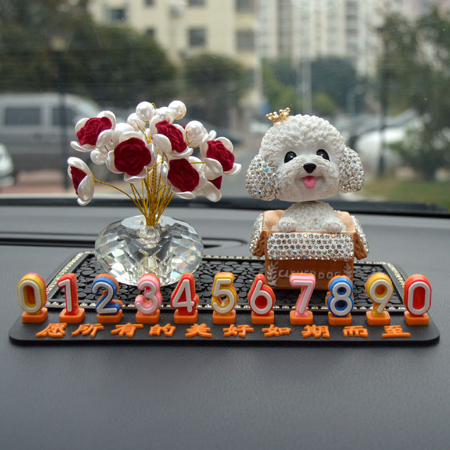 Car temporary parking number plate for girls cute high-end car moving ...