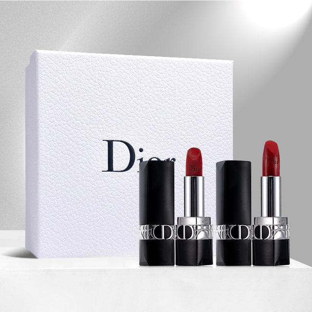 DIOR Dior Lieyan Blue Gold Lipstick Red 999#Enhance the Vigorous Porn ...