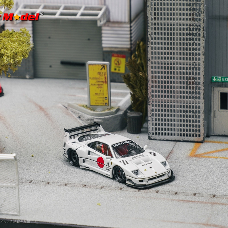 Ferrari F40LB wide-body modified car StarModel 1:64 open rear cover ...