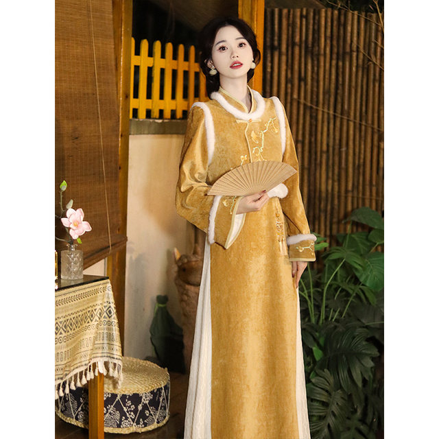 Yaoxi new Chinese style Hanfu ethnic style women's wear popular winter ...