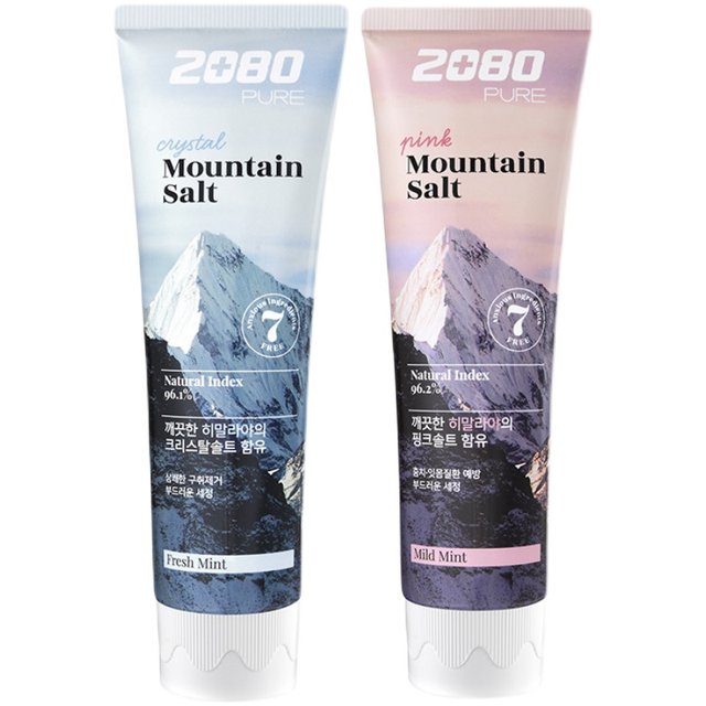 South Korea's Aekyung 2080 Himalayan powder salt toothpaste fresh ...