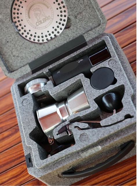 Colbro Outdoor Travel Coffee Set Portable Storage Bag Bean Grinder Moka ...