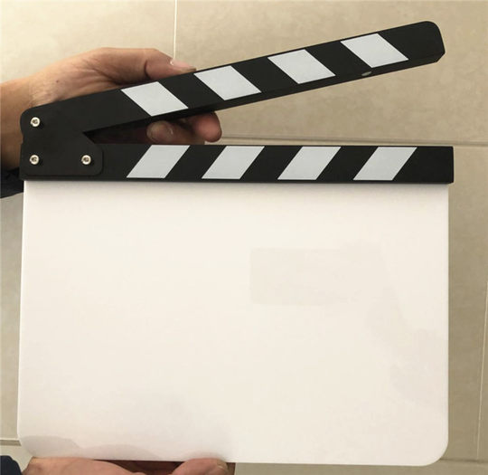 Director's Acrylic Blank Standard Field Record Clapboard DIY Board
