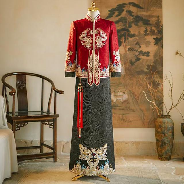 Men's Xiuhe Clothing Groom 2024 New Men's Clothing Chinese Marriage ...