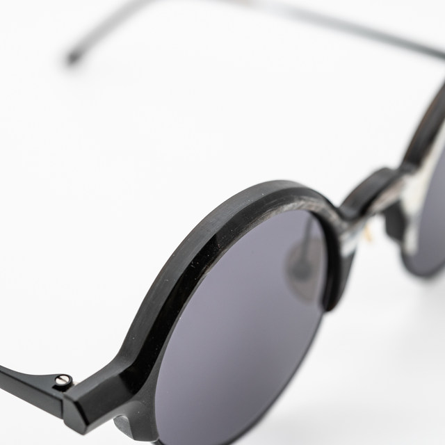 Ar Rigards handmade natural cattle corner retro round frame frame/sunglasses RG0109