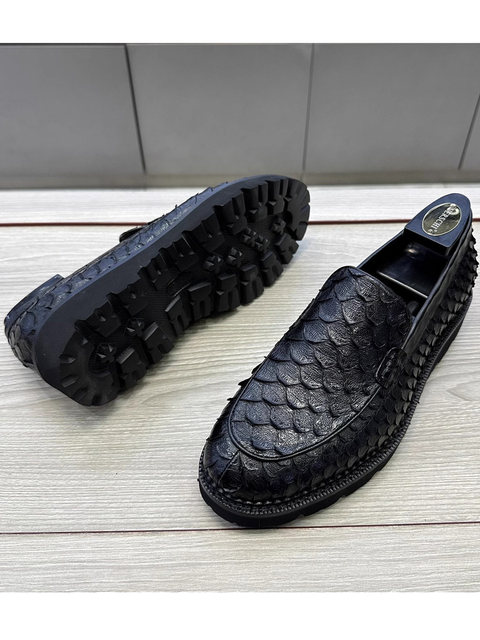 Course Genuine Italian imported python leather sleeve foot business ...