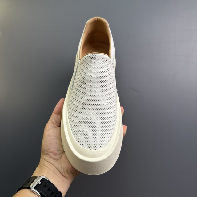 Men's shoe tide shoes summer breathable retro men's loaf shoes hollow ...