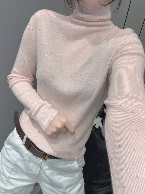 Autumn and winter style simple knitted sweater long sleeves for women ...