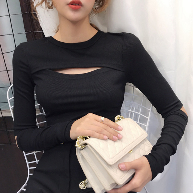 European cargo wind T -shirt female inner clothes are sexy, fashionable ...