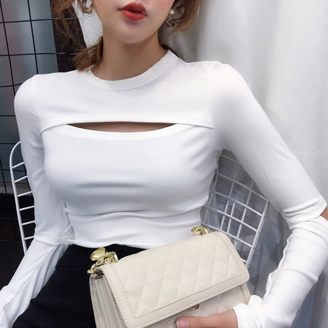 European cargo wind T -shirt female inner clothes are sexy, fashionable ...