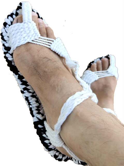 Popular men's shoes, sandals, specialty handcrafted straw sandals, men ...