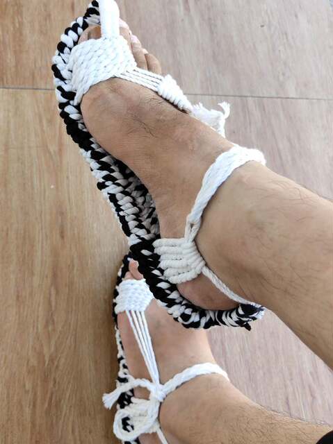 Popular men's shoes, sandals, specialty handcrafted straw sandals, men ...