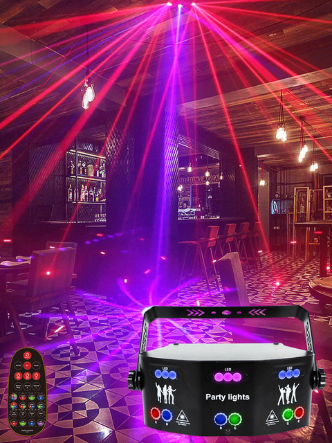 15-eye stage lighting voice-controlled rotating spotlight performance ...