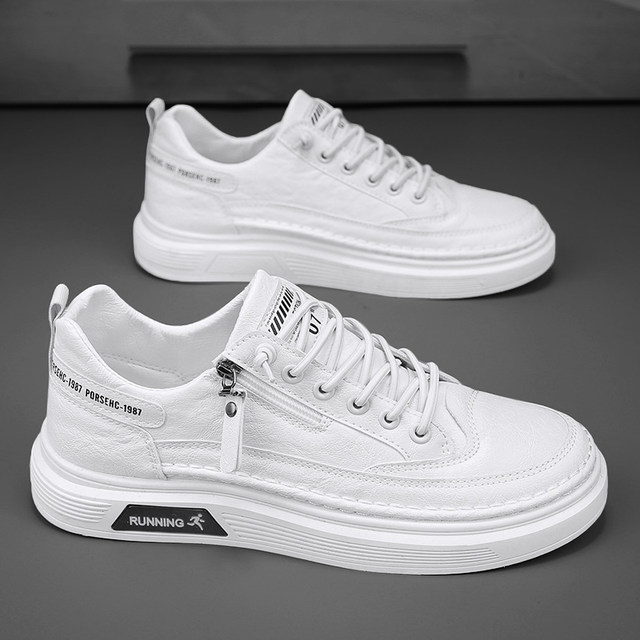 Shoes men's shoes summer white casual leather shoes men's versatile ...