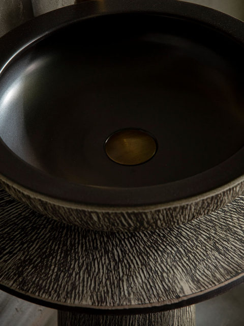 Outdoor wash basin courtyard household column basin integrated floor ...