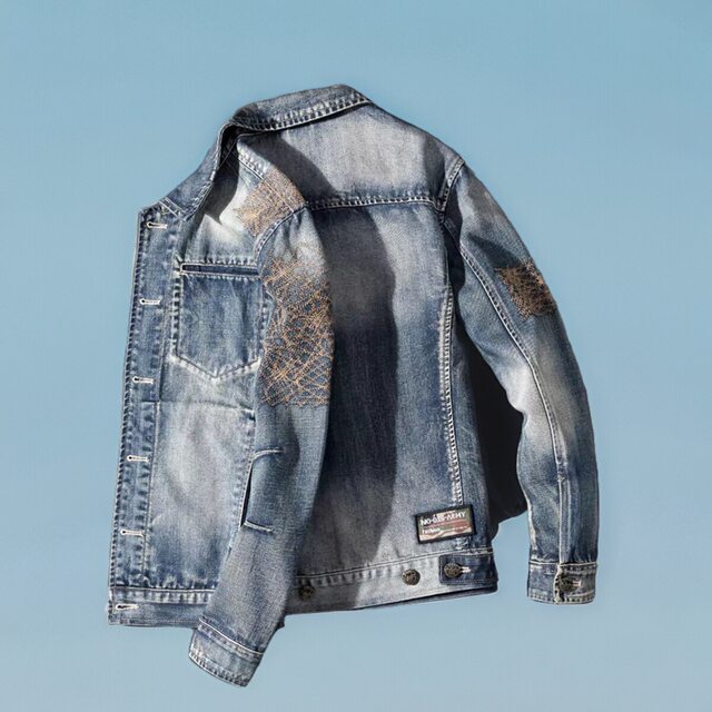 High-end denim jacket for men in spring and autumn popular embroidery ...