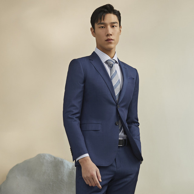 Youngor men's suit autumn new official business casual mulberry silk ...