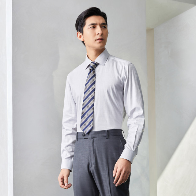 Youngor men's long-sleeved shirt autumn business casual work shirt S1770