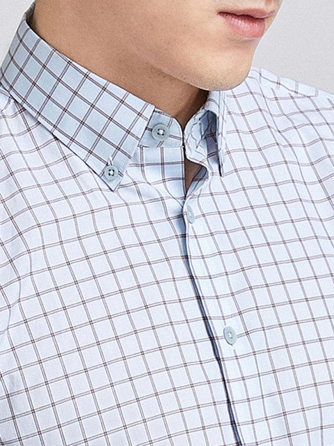 Youngor men's long -sleeved shirt spring and autumn new official ...